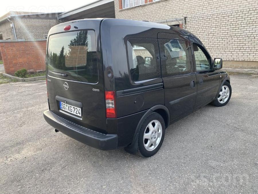 Black Opel Combo 2009 in Ludza, with an engine capacity of 1.30 L and mileage of 0 thousand km for 2550 €, photo 6 on AUTOMOTO.COM.LV