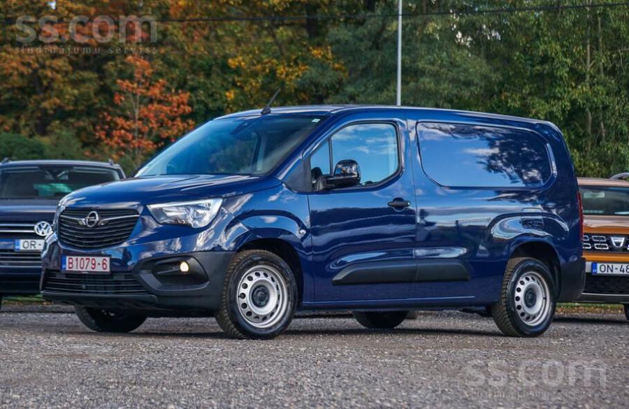 Blue Opel Combo 2023 in Riga, with an engine capacity of 1.50 L and mileage of 159 thousand km for 12990 €, photo 1 on AUTOMOTO.COM.LV