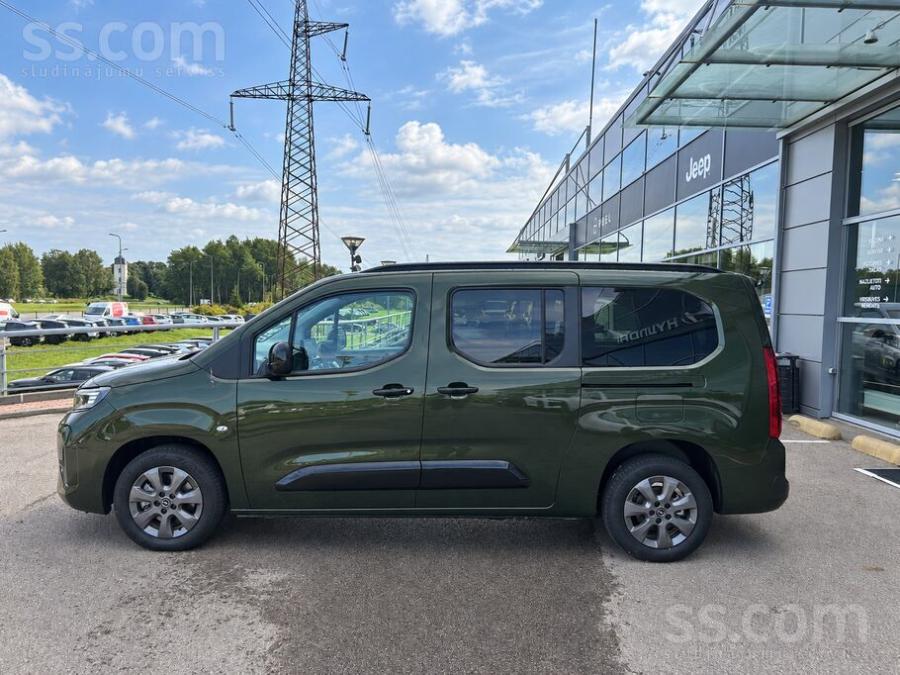 Green Opel Combo 2026 in Riga, with an engine capacity of 1.50 L and mileage of 10 thousand km for 33500 €, photo 5 on AUTOMOTO.COM.LV
