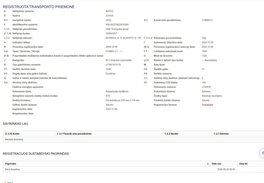 Opel Combo 2004 Viļņa, ar dzinēja tilpumu 1.20 L un nobraukumu 333 tūkst. km par 1000 €, foto 1 vietnē AUTOMOTO.COM.LV