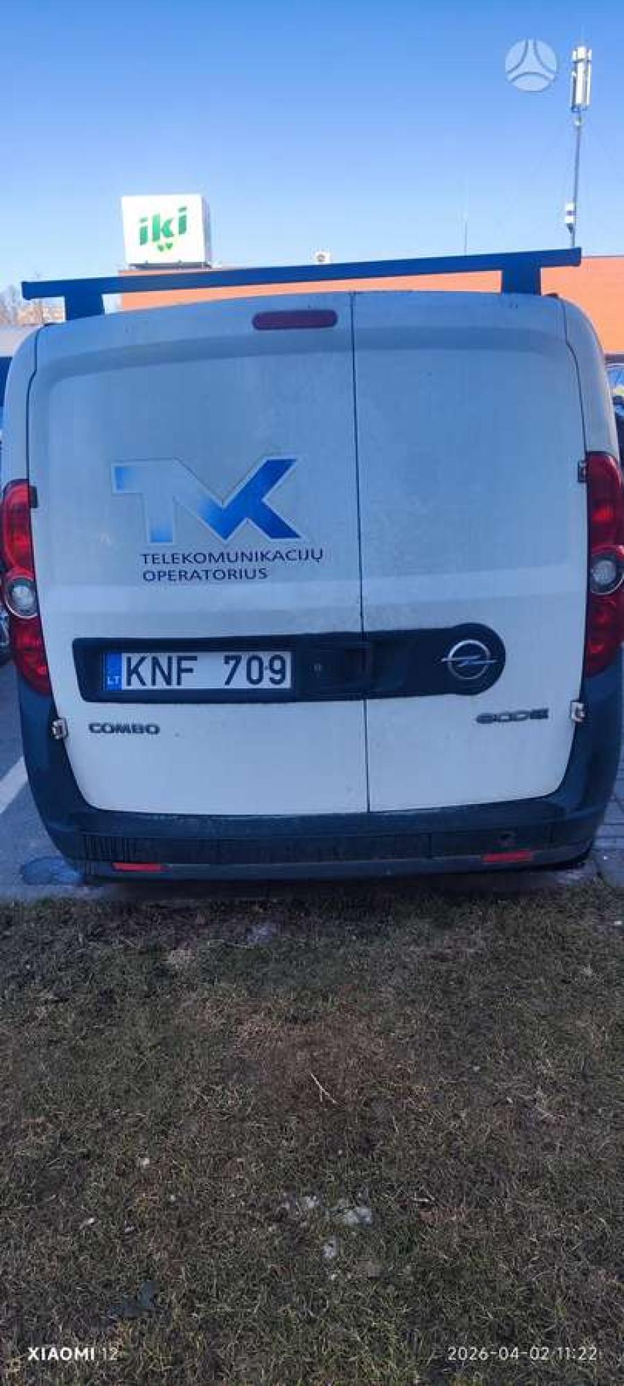 Balts Opel Combo 2012 Viļņa, ar dzinēja tilpumu 1.25 L un nobraukumu 200 tūkst. km par 2200 €, foto 4 vietnē AUTOMOTO.COM.LV