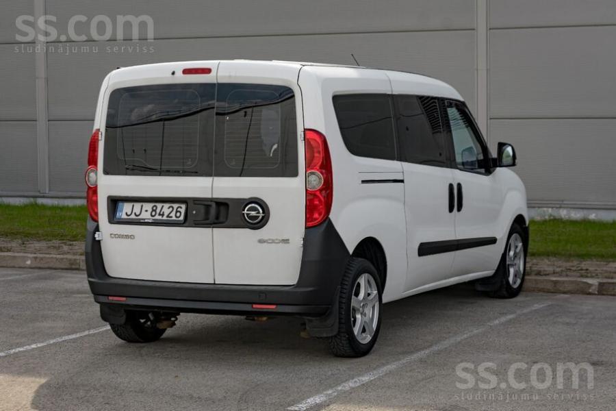 White Opel Combo 2013 in Riga, with an engine capacity of 1.20 L and mileage of 0 thousand km for 5990 €, photo 6 on AUTOMOTO.COM.LV