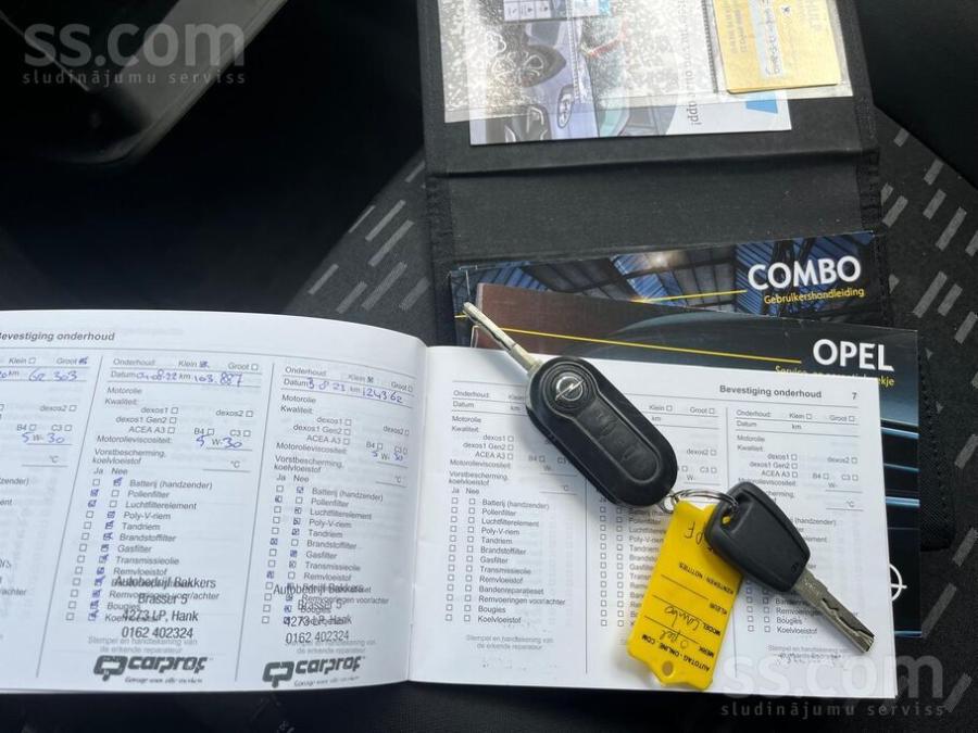 White Opel Combo 2018 in Riga, with an engine capacity of 1.30 L and mileage of 0 thousand km for 6500 €, photo 11 on AUTOMOTO.COM.LV