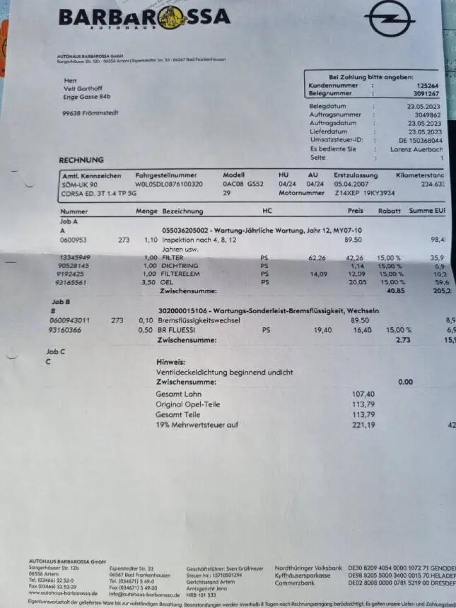Черный Опель Корса 2007 в Екабпилс, объемом двигателя 1.40 л и пробегом 238 тыс. км за 3100 €, фото 34 на AUTOMOTO.COM.LV