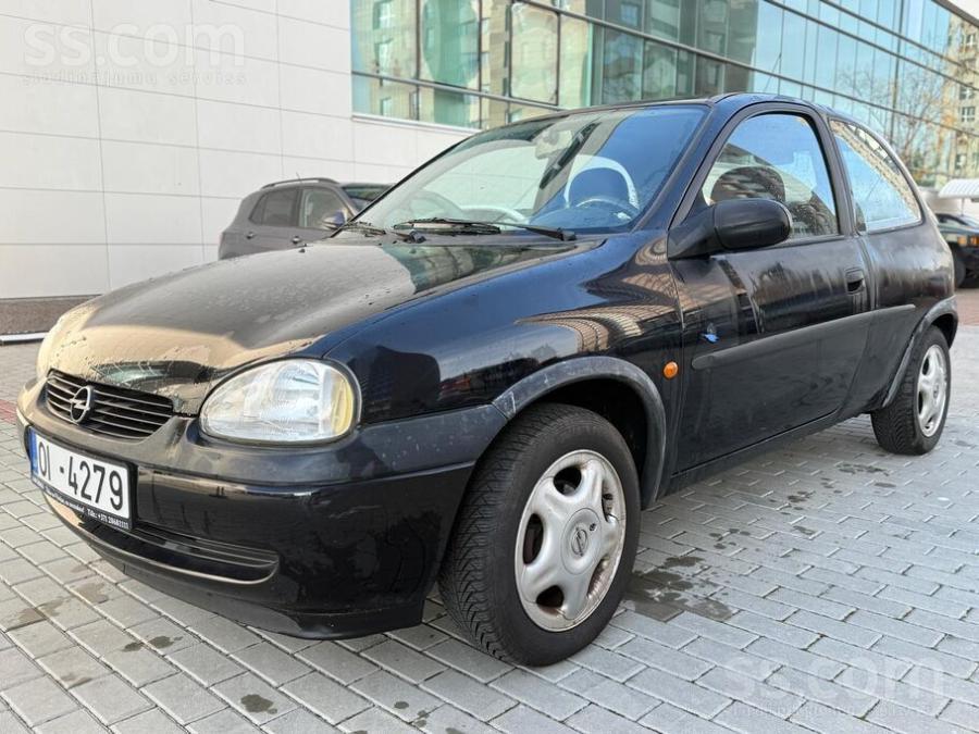 Black Opel Corsa 1999 in Riga, with an engine capacity of 1.20 L and mileage of 0 thousand km for 1300 €, photo 9 on AUTOMOTO.COM.LV