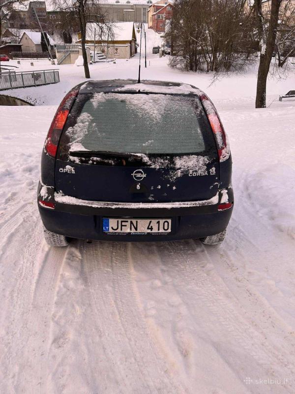 Melns Opel Corsa 2001 Ukmergė, ar dzinēja tilpumu 1.20 L un nobraukumu 179 tūkst. km par 700 €, foto 3 vietnē AUTOMOTO.COM.LV