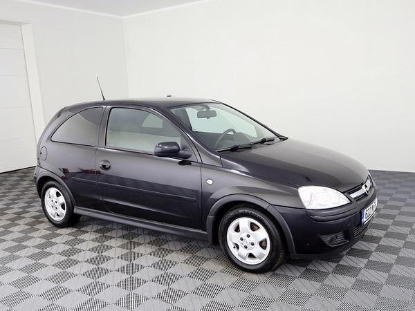 Black Opel Corsa 2005 in Tallinn, with an engine capacity of 1.40 L and mileage of 132 thousand km for 1199 €, photo 1 on AUTOMOTO.COM.LV