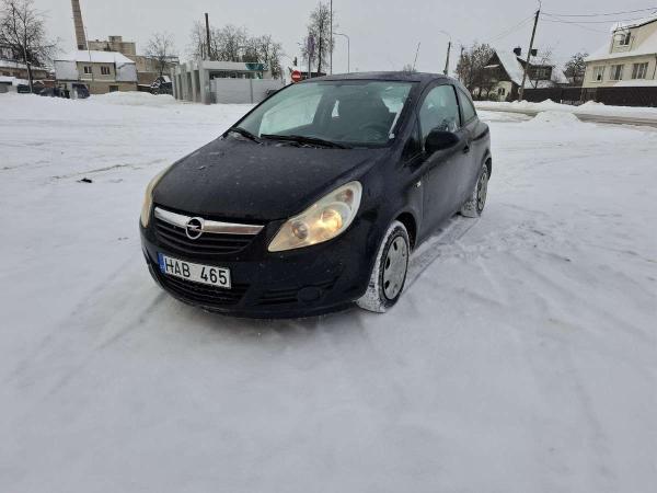 Melns Opel Corsa 2007 Šauļi, ar dzinēja tilpumu 1.25 L un nobraukumu 282 tūkst. km par 1150 €, foto 1 vietnē AUTOMOTO.COM.LV