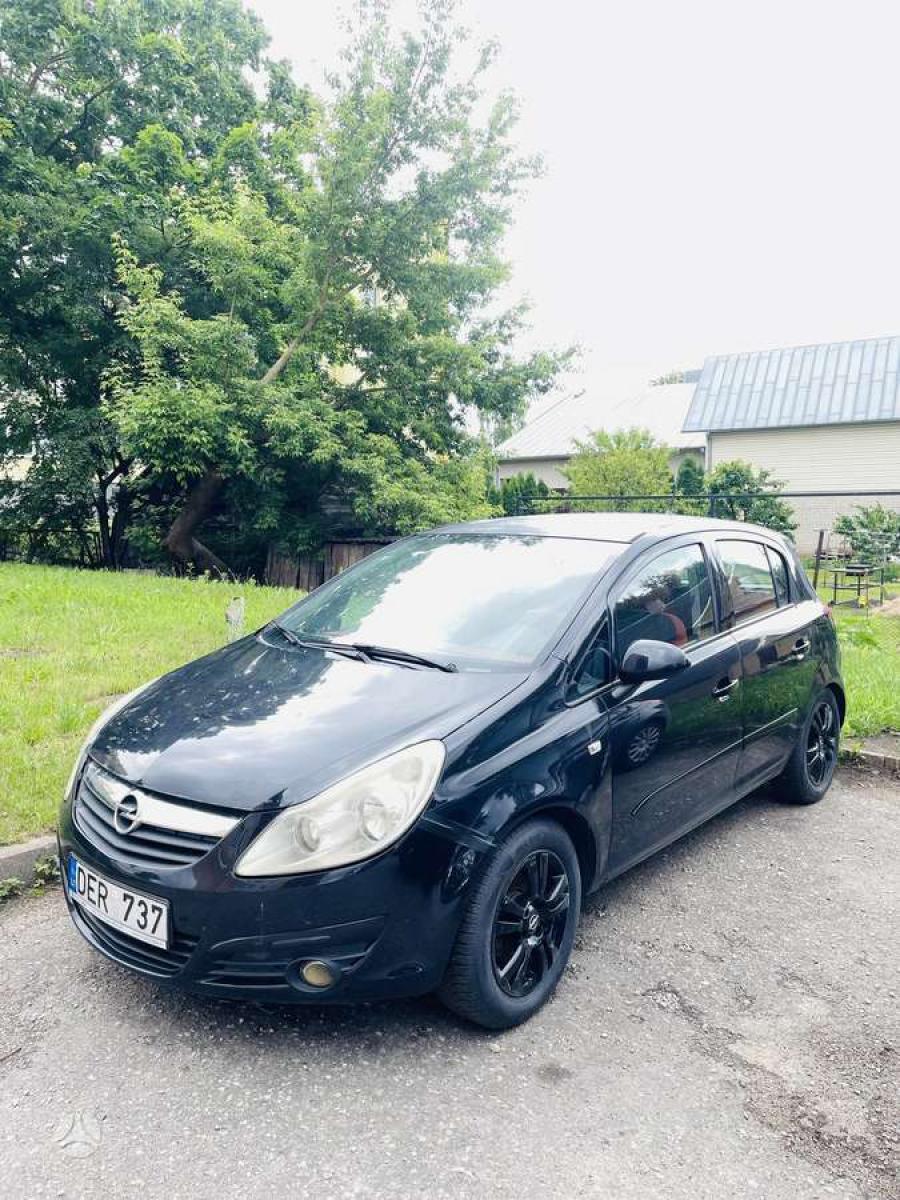 Melns Opel Corsa 2007 Panevēža, ar dzinēja tilpumu 1.23 L un nobraukumu 166 tūkst. km par 800 €, foto 1 vietnē AUTOMOTO.COM.LV