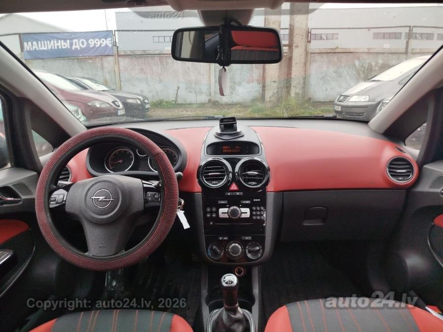 Black Opel Corsa 2007 in Tallinn, with an engine capacity of 1.20 L and mileage of 211 thousand km for 699 €, photo 6 on AUTOMOTO.COM.LV