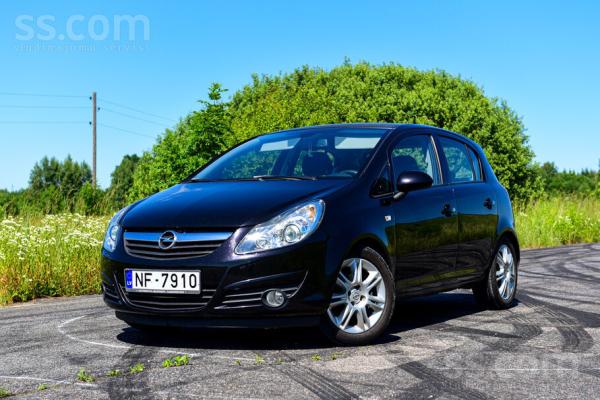 Black Opel Corsa 2008 in Riga, with an engine capacity of 1.40 L and mileage of 220 thousand km for 2400 €, photo 1 on AUTOMOTO.COM.LV