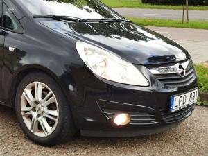 Black Opel Corsa 2008 in Vilnius, with an engine capacity of 1.69 L and mileage of 266 thousand km for 800 €, photo 21 on AUTOMOTO.COM.LV