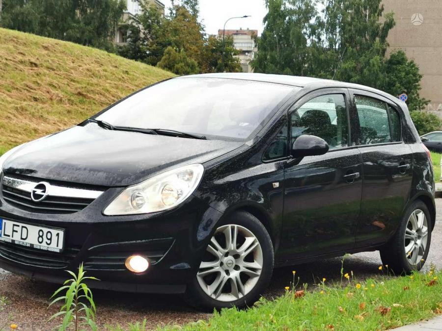 Black Opel Corsa 2008 in Vilnius, with an engine capacity of 1.69 L and mileage of 266 thousand km for 800 €, photo 22 on AUTOMOTO.COM.LV