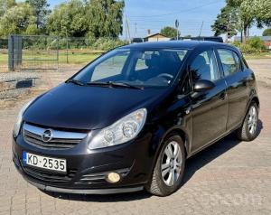 Black Opel Corsa 2009 in Riga, with an engine capacity of 1.20 L and mileage of 169 thousand km for 1150 €, photo 4 on AUTOMOTO.COM.LV