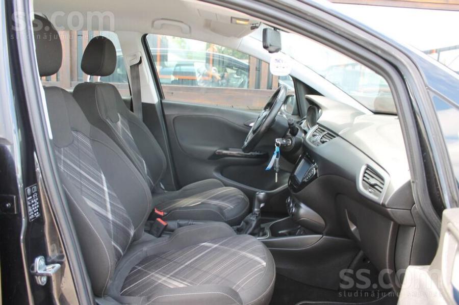Black Opel Corsa 2015 in Riga, with an engine capacity of 1.20 L and mileage of 0 thousand km for 3750 €, photo 12 on AUTOMOTO.COM.LV