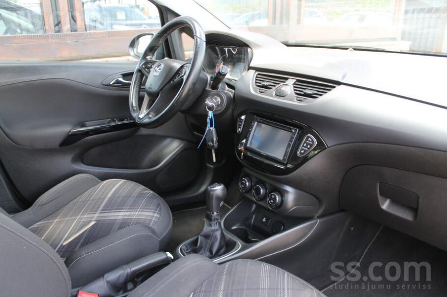 Black Opel Corsa 2015 in Riga, with an engine capacity of 1.20 L and mileage of 0 thousand km for 3750 €, photo 13 on AUTOMOTO.COM.LV