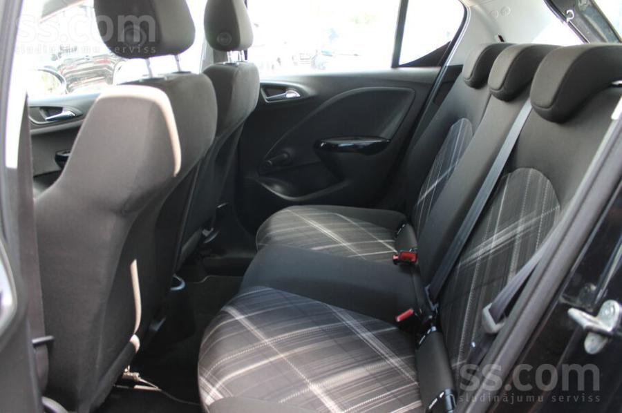 Black Opel Corsa 2015 in Riga, with an engine capacity of 1.20 L and mileage of 0 thousand km for 3750 €, photo 15 on AUTOMOTO.COM.LV