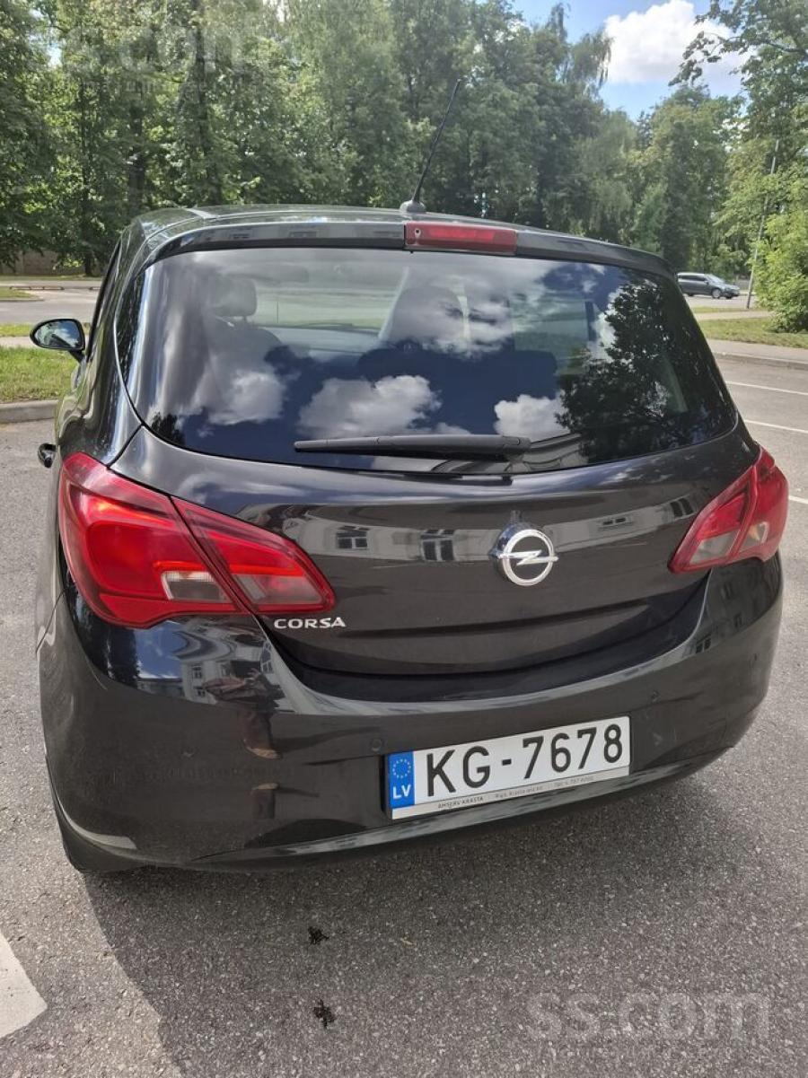 Black Opel Corsa 2016 in Daugavpils, with an engine capacity of 1.40 L and mileage of 51 thousand km for 7900 €, photo 4 on AUTOMOTO.COM.LV