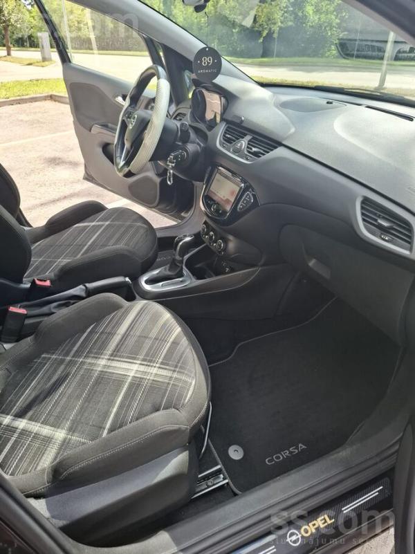 Black Opel Corsa 2016 in Daugavpils, with an engine capacity of 1.40 L and mileage of 51 thousand km for 7900 €, photo 9 on AUTOMOTO.COM.LV
