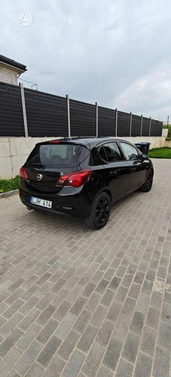 Black Opel Corsa 2017 in Vilnius, with an engine capacity of 1.25 L and mileage of 90 thousand km for 5500 €, photo 3 on AUTOMOTO.COM.LV