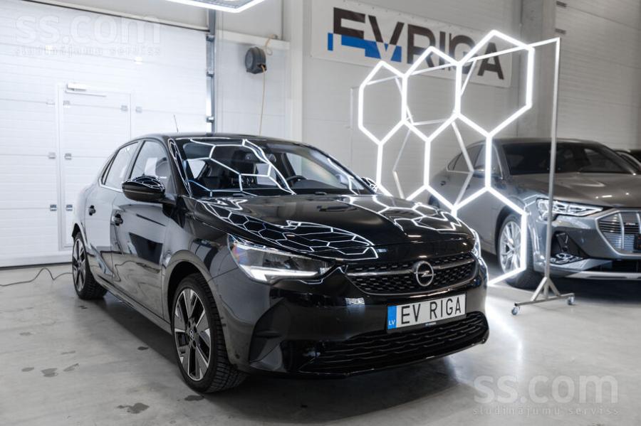 Black Opel Corsa 2021 in Riga, with an engine capacity of 0.00 L and mileage of 69 thousand km for 17190 €, photo 1 on AUTOMOTO.COM.LV
