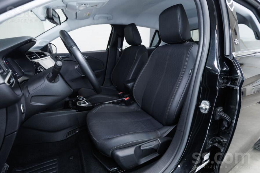 Black Opel Corsa 2021 in Riga, with an engine capacity of 0.00 L and mileage of 69 thousand km for 17190 €, photo 14 on AUTOMOTO.COM.LV