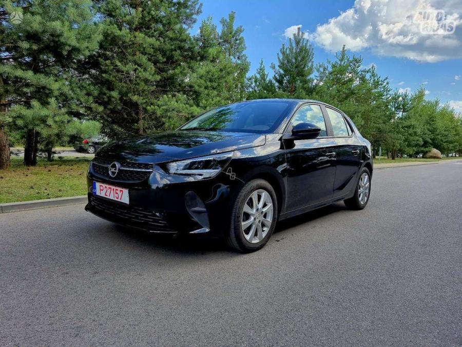Black Opel Corsa 2022 in Vilnius, with an engine capacity of 1.20 L and mileage of 53 thousand km for 9999 €, photo 1 on AUTOMOTO.COM.LV