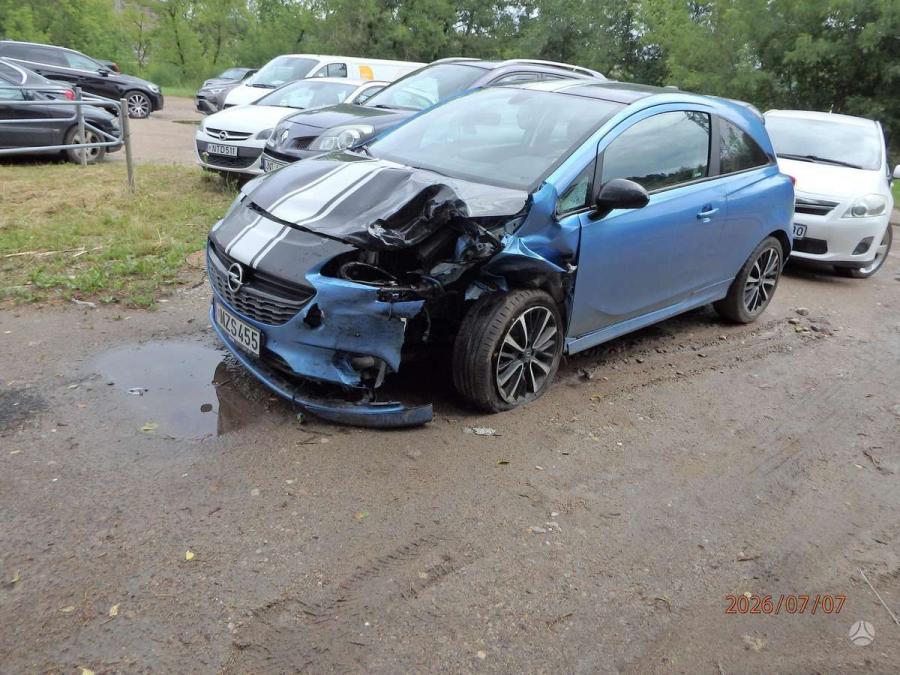 Zils Opel Corsa 2017 Viļņa, ar dzinēja tilpumu 1.36 L un nobraukumu 82 tūkst. km par 2300 €, foto 4 vietnē AUTOMOTO.COM.LV