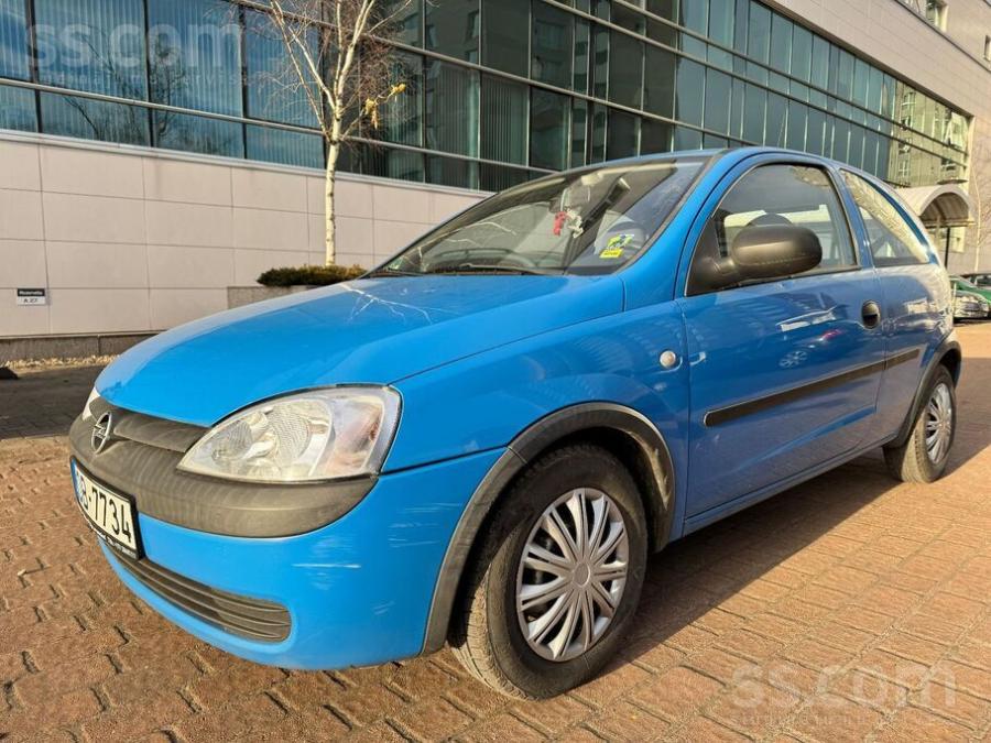 Blue Opel Corsa 2001 in Riga, with an engine capacity of 1.00 L and mileage of 0 thousand km for 800 €, photo 5 on AUTOMOTO.COM.LV