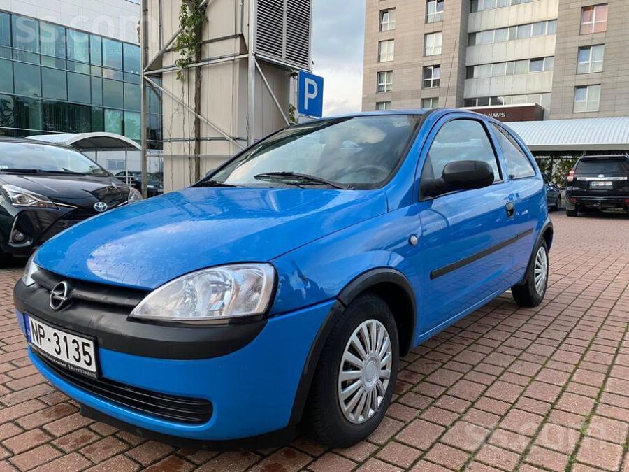 Blue Opel Corsa 2001 in Riga, with an engine capacity of 1.00 L and mileage of 0 thousand km for 1100 €, photo 5 on AUTOMOTO.COM.LV