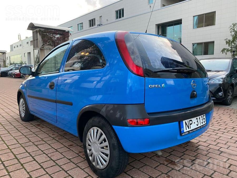 Blue Opel Corsa 2001 in Riga, with an engine capacity of 1.00 L and mileage of 0 thousand km for 1100 €, photo 6 on AUTOMOTO.COM.LV