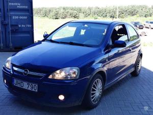 Blue Opel Corsa 2005 in Vilnius, with an engine capacity of 1.00 L and mileage of 190 thousand km for 650 €, photo  on AUTOMOTO.COM.LV