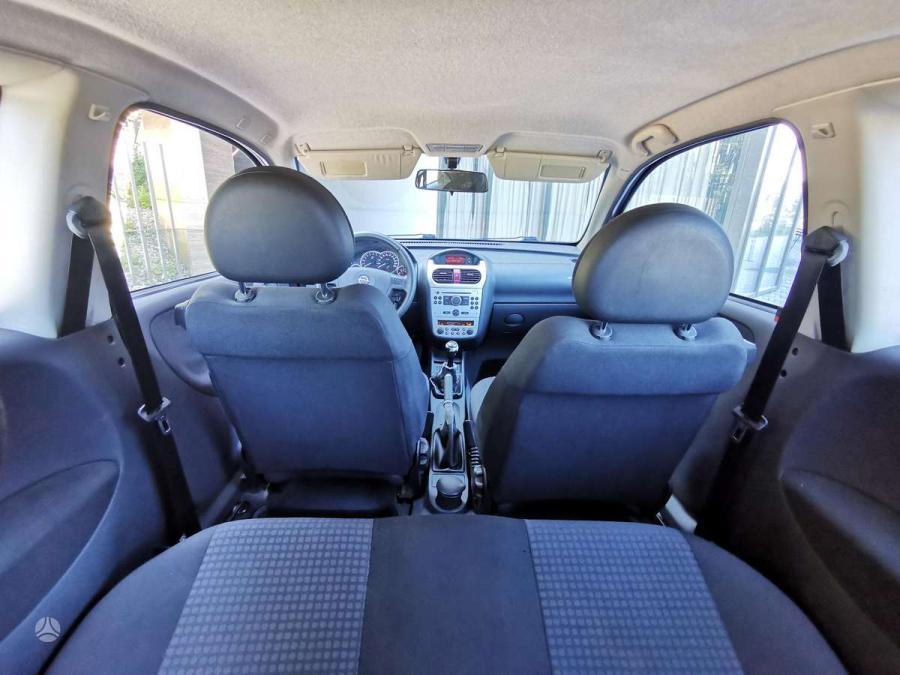 Blue Opel Corsa 2005 in Vilnius, with an engine capacity of 1.00 L and mileage of 190 thousand km for 650 €, photo 11 on AUTOMOTO.COM.LV