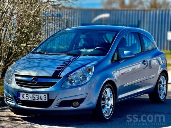 Blue Opel Corsa 2007 in Riga, with an engine capacity of 1.30 L and mileage of 0 thousand km for 900 €, photo 1 on AUTOMOTO.COM.LV