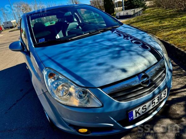 Blue Opel Corsa 2007 in Riga, with an engine capacity of 1.30 L and mileage of 0 thousand km for 900 €, photo 2 on AUTOMOTO.COM.LV