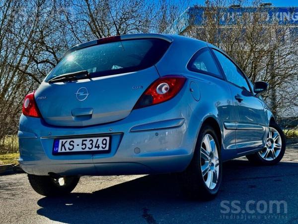 Blue Opel Corsa 2007 in Riga, with an engine capacity of 1.30 L and mileage of 0 thousand km for 900 €, photo 6 on AUTOMOTO.COM.LV