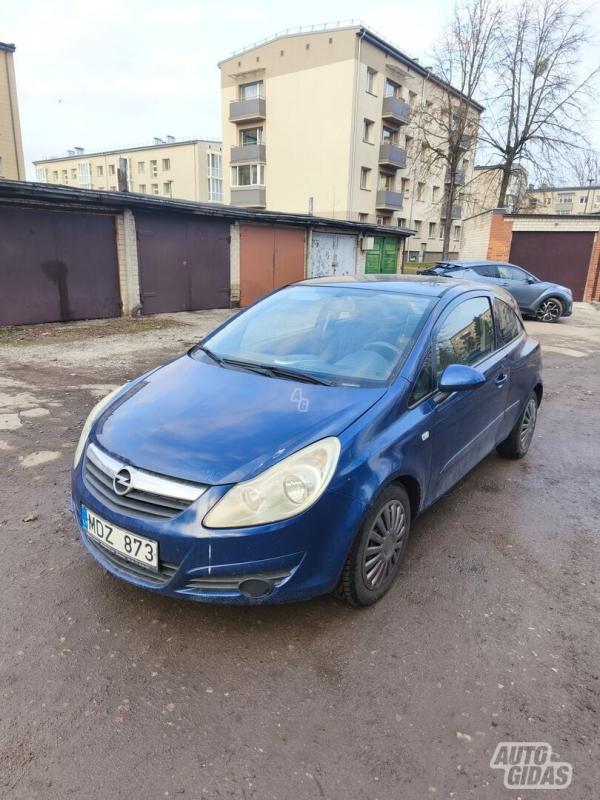 Zils Opel Corsa 2007 Kauņa, ar dzinēja tilpumu 1.20 L un nobraukumu 185 tūkst. km par 599 €, foto 1 vietnē AUTOMOTO.COM.LV