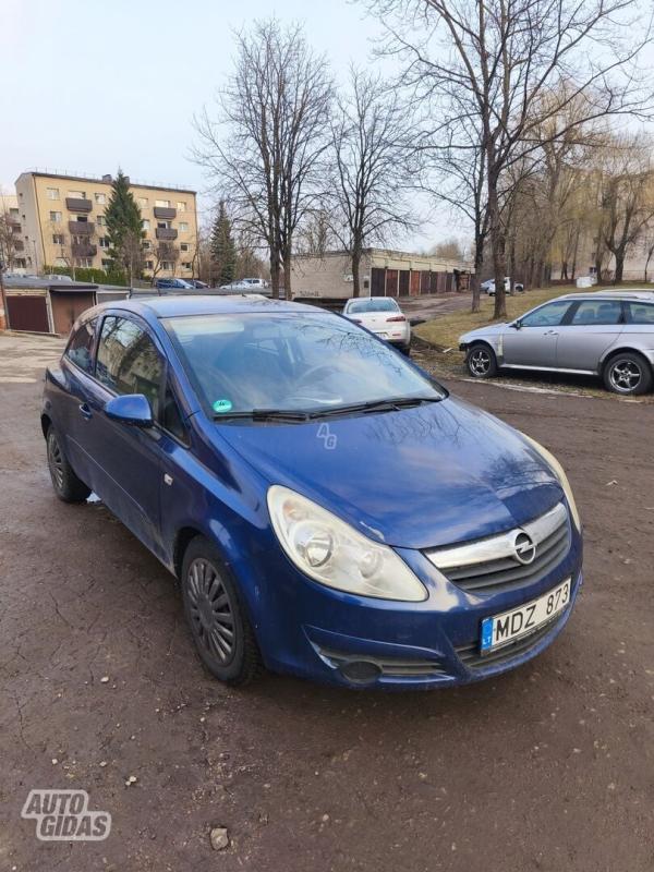 Zils Opel Corsa 2007 Kauņa, ar dzinēja tilpumu 1.20 L un nobraukumu 185 tūkst. km par 599 €, foto 2 vietnē AUTOMOTO.COM.LV