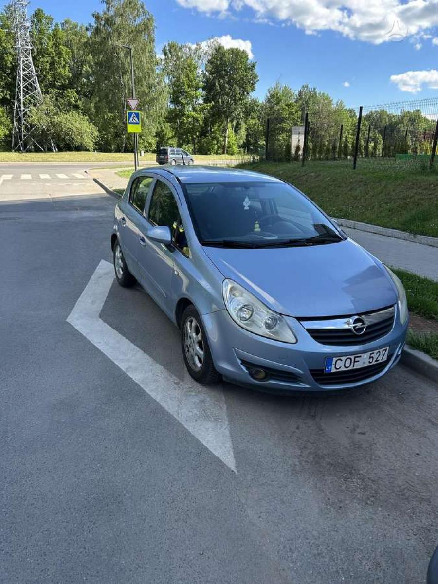 Zils Opel Corsa 2007 Kauņa, ar dzinēja tilpumu 1.25 L un nobraukumu 192 tūkst. km par 800 €, foto 1 vietnē AUTOMOTO.COM.LV