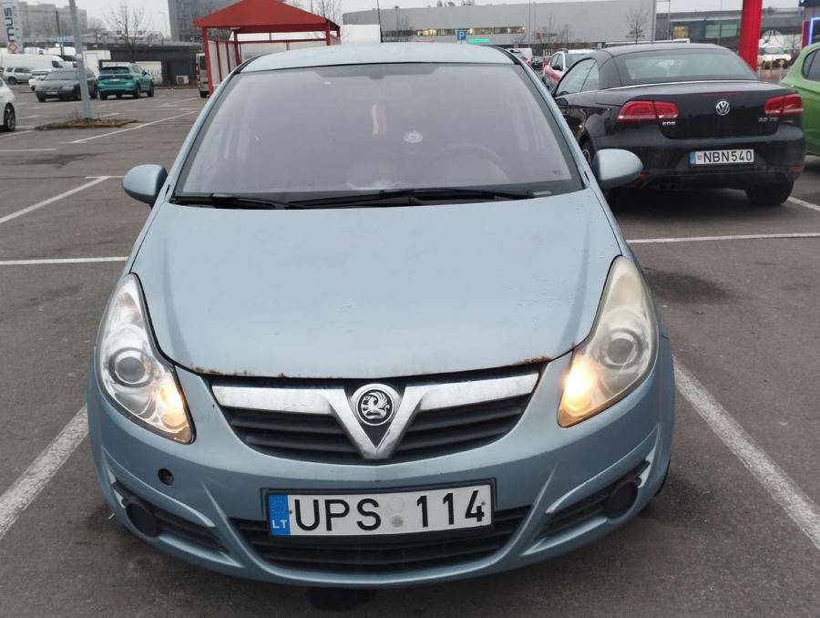 Zils Opel Corsa 2008 Viļņa, ar dzinēja tilpumu 1.36 L un nobraukumu 243 tūkst. km par 990 €, foto 5 vietnē AUTOMOTO.COM.LV