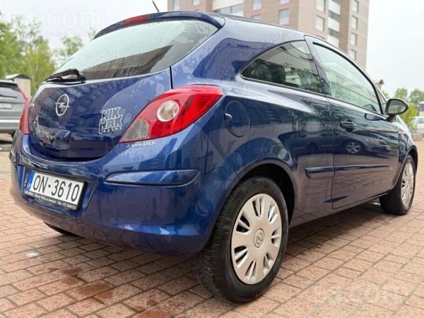 Blue Opel Corsa 2008 in Riga, with an engine capacity of 1.00 L and mileage of 0 thousand km for 2300 €, photo 9 on AUTOMOTO.COM.LV