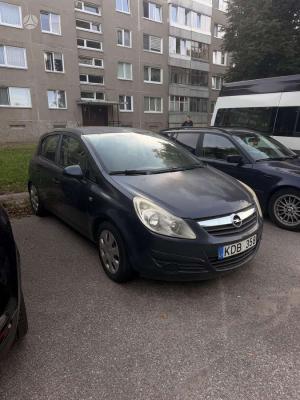 Blue Opel Corsa 2008 in Klaipeda, with an engine capacity of 1.25 L and mileage of 248 thousand km for 900 €, photo  on AUTOMOTO.COM.LV