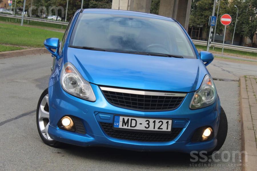 Blue Opel Corsa 2008 in Riga, with an engine capacity of 1.60 L and mileage of 205 thousand km for 1999 €, photo 4 on AUTOMOTO.COM.LV