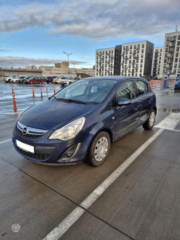 Blue Opel Corsa 2013 in Vilnius, with an engine capacity of 1.25 L and mileage of 162 thousand km for 3200 €, photo 3 on AUTOMOTO.COM.LV