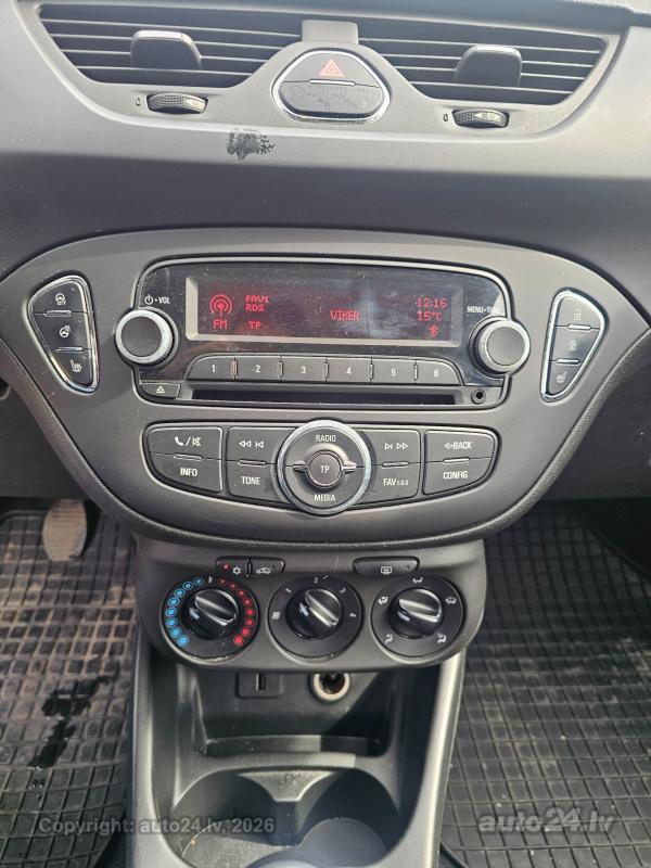 Blue Opel Corsa 2015 in Paide, with an engine capacity of 1.20 L and mileage of 62 thousand km for 5250 €, photo 10 on AUTOMOTO.COM.LV