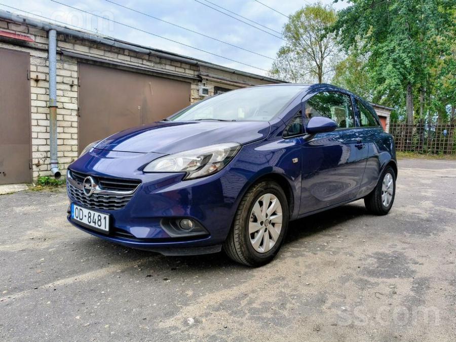 Blue Opel Corsa 2016 in Riga, with an engine capacity of 1.40 L and mileage of 80 thousand km for 4000 €, photo 3 on AUTOMOTO.COM.LV