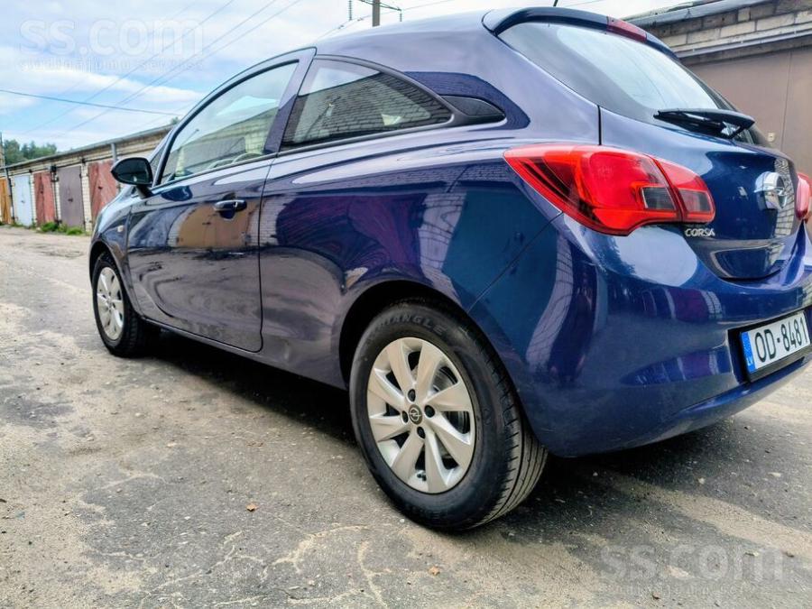 Blue Opel Corsa 2016 in Riga, with an engine capacity of 1.40 L and mileage of 80 thousand km for 4000 €, photo 5 on AUTOMOTO.COM.LV