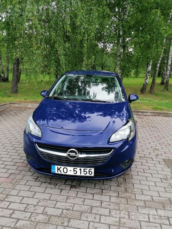 Blue Opel Corsa 2017 in Riga, with an engine capacity of 1.40 L and mileage of 125 thousand km for 4990 €, photo 1 on AUTOMOTO.COM.LV