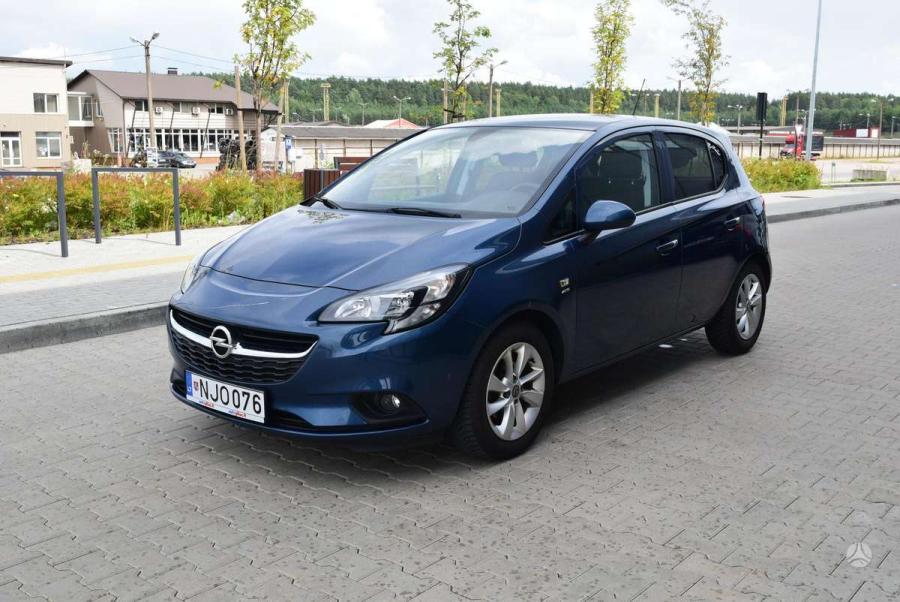 Blue Opel Corsa 2017 in Vilnius, with an engine capacity of 1.40 L and mileage of 72 thousand km for 7000 €, photo 4 on AUTOMOTO.COM.LV