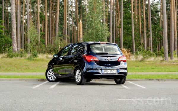 Blue Opel Corsa 2019 in Riga, with an engine capacity of 1.40 L and mileage of 78 thousand km for 8490 €, photo 9 on AUTOMOTO.COM.LV